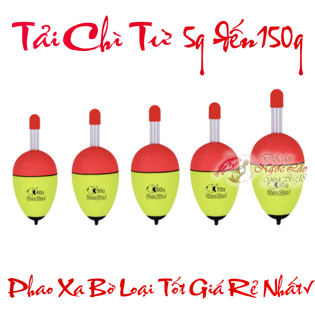 Phao câu cá XA BỜ Cỡ lớn iso lancer - Có thể GẮN ĐÈN R222 - 5g 10g 15g 20g 30g 40g 50g 60g 70g ...