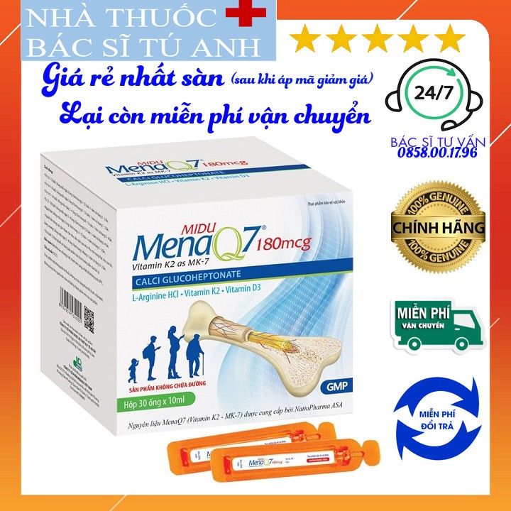 Midu MenaQ7 180mcg – Phát triển chiều cao cho trẻ em và giúp xương chắc ...
