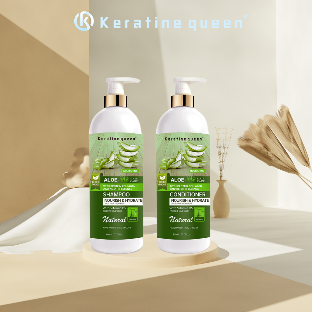 Dầu Gội + Xả Keratine Queen 800ml Công Thức Phục Hồi, Nuôi Dưỡng, Cung Cấp Vitamin Phục Hồi Bảo ...