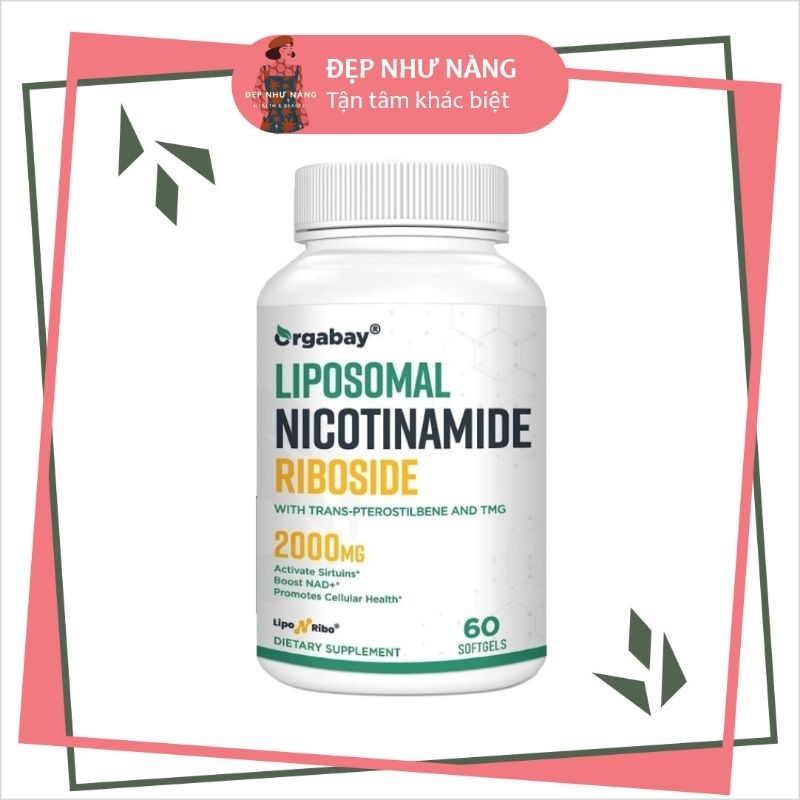 Viên Uống Trẻ Hóa Liposomal NR, NMN, Nicotina.mide Ribo.side Tăng Tu-ổi ...