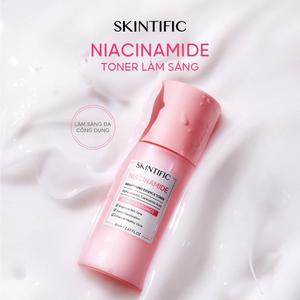 [Sản phẩm mới] Toner Niacinamide dưỡng ẩm, cho da sáng hơn SKINTIFIC 80ml | Shopee Việt Nam