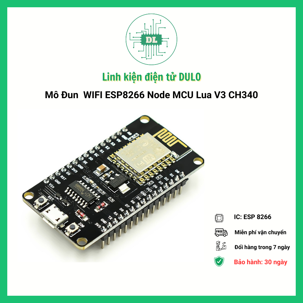 Kít RF thu phát wifi ESP8266 NodeMCU Lua V3 CH340 | Shopee Việt Nam