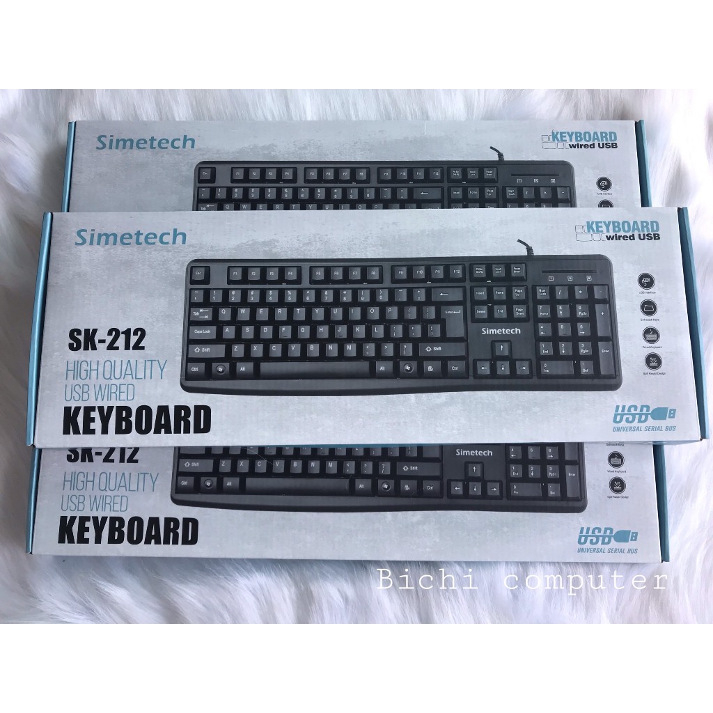 Bàn phím SIMETECH SK212 có dây USB | Shopee Việt Nam