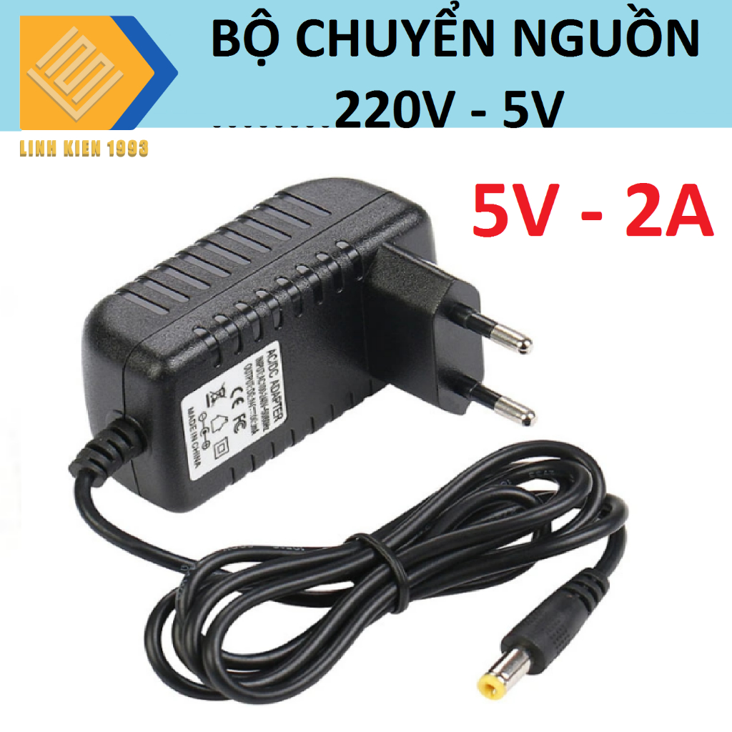 Nguồn adapter 5V2A DC hàng mới chính hãng đầu jack cắm 5.5x2.1mm ...