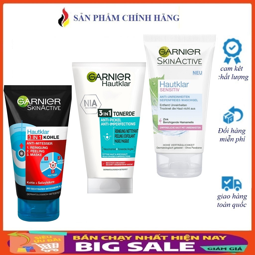 Sữa rửa mặt Garnier 150ml | Shopee Việt Nam