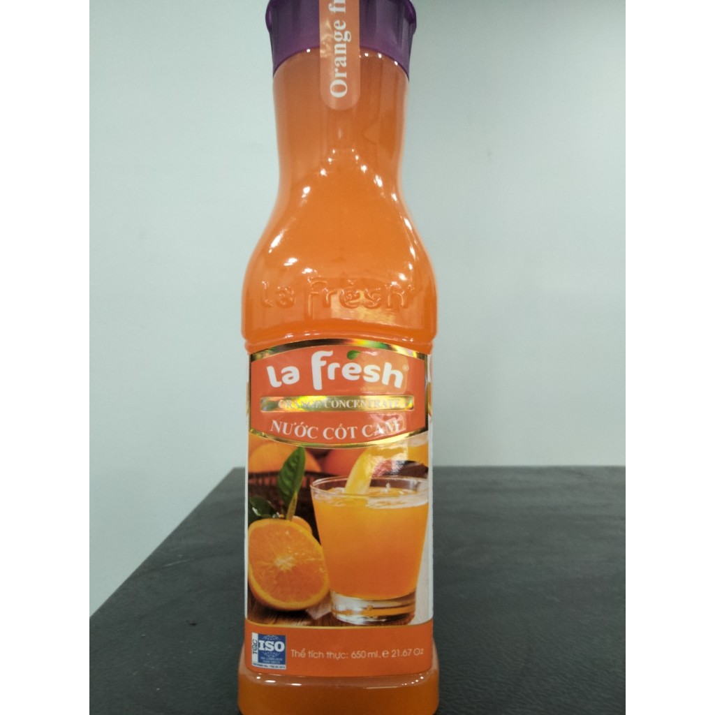 NƯỚC CỐT CAM LA FRESH 650ML (12/T)- DÙNG PHA CHẾ TRÀ TRÁI CÂY (DATE MỚI ...