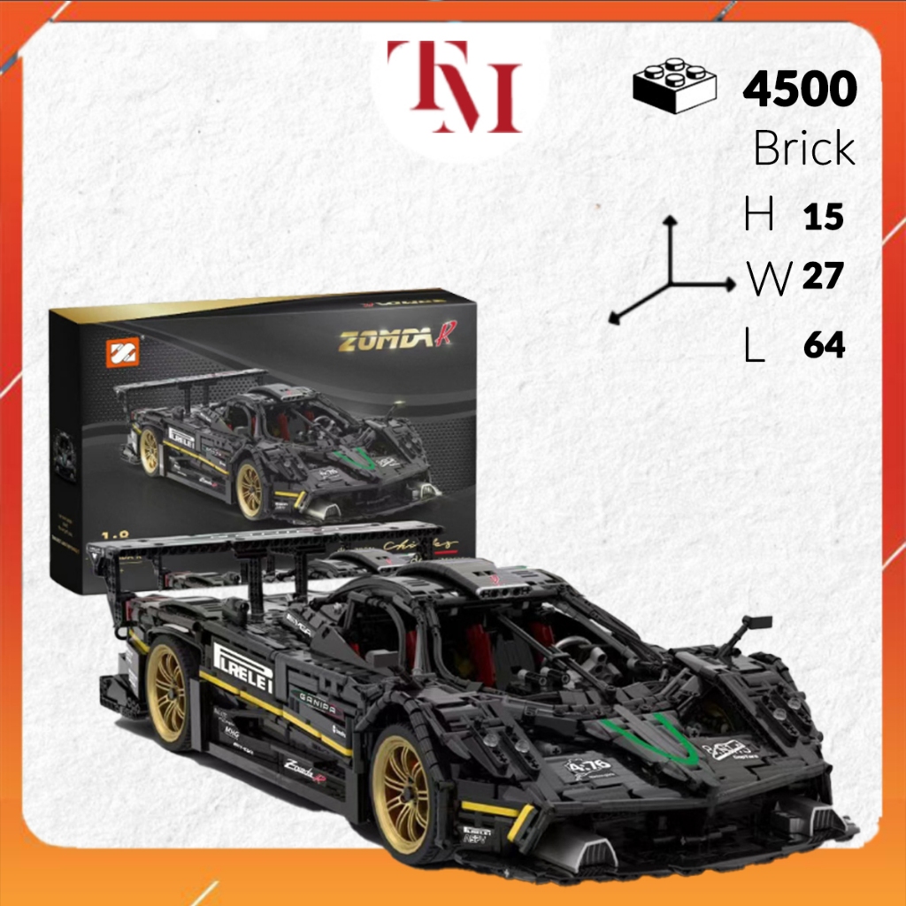 Technic Paganis Zondar R Sport Car Vehicle Tỉ lệ 1:8 Mô Hình BỘ Lắp ...