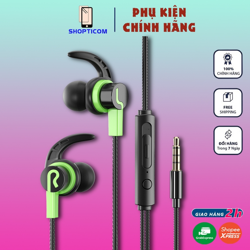 Tai nghe gaming có dây S P U38 có mic nhét tai phone chống ồn chơi game ...