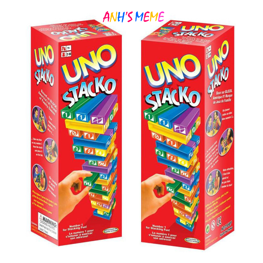 Uno Stacko hộp lớn kiểu rút gỗ giảm căng thẳng | Shopee Việt Nam