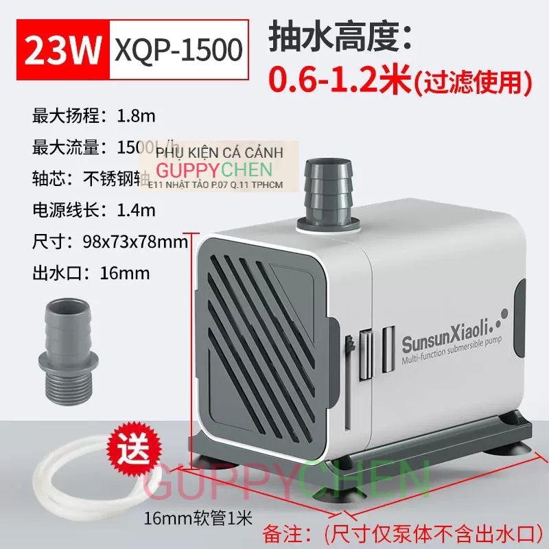 Máy Bơm Chìm Cao Cấp SUNSUN XIAOLI XQP-500, XQP-1000, XQP-1500,XQP-2500 ...