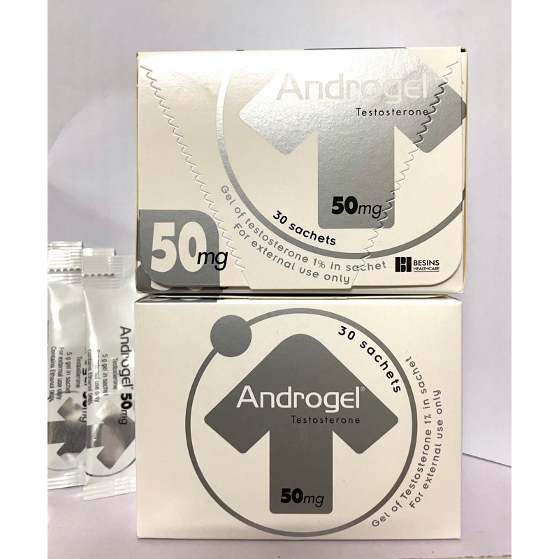 Gel Androgel Sachet dạng gói chứa gel bôi ngoài da cho nam giới và hỗ ...
