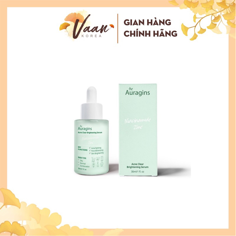 Tinh chất Auragins Niacinamide 10% + ZinC 1% Acne Clear Brightening ...