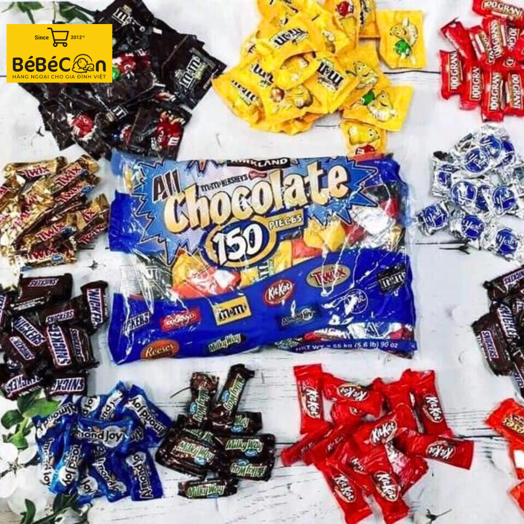 Socola Mỹ mix các loại chuẩn ngon Milkyway/Snickers/ Kitkat/ Almond Joy ...