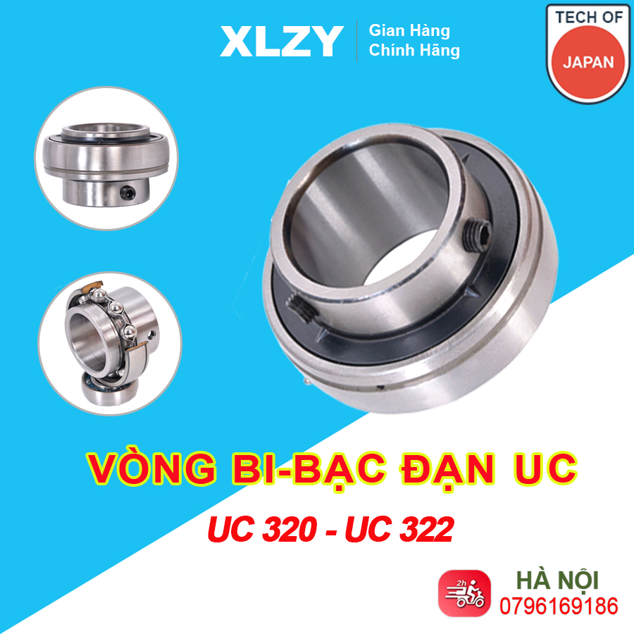Vòng bi bạc đạn UC320 UC322 Gối đỡ vòng bi XLZY Trục từ 100mm - 110mm ...