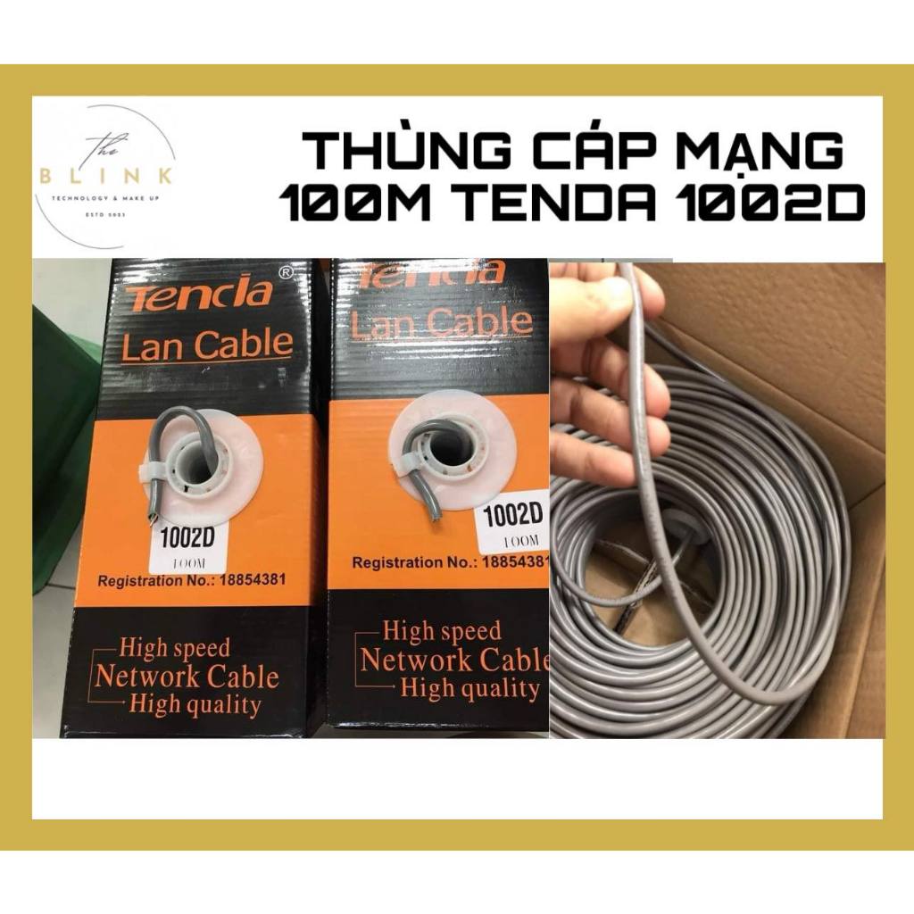 Thùng Cáp Mạng TENDA 1002D- CAT 5E- 100M - Chất Lượng Tốt, Giá Thành Rẻ ...