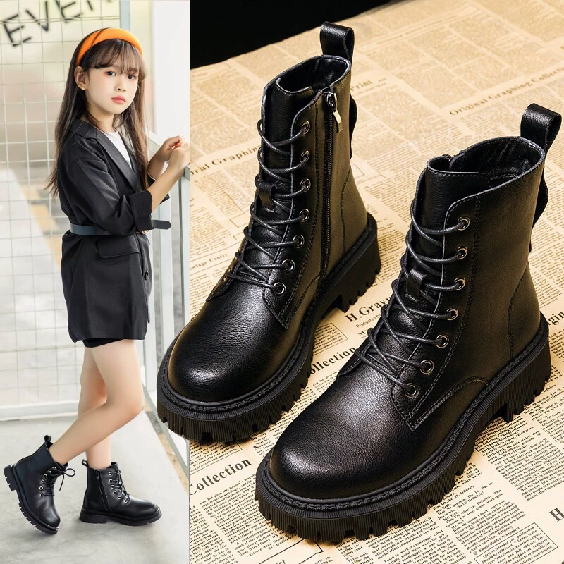 Giày bốt cho bé boot bé gái boot bé trai Bốt cao cổ trẻ em | Shopee ...