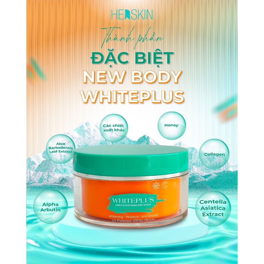 Kem Body whitePlus Herskin 350gr | Shopee Việt Nam