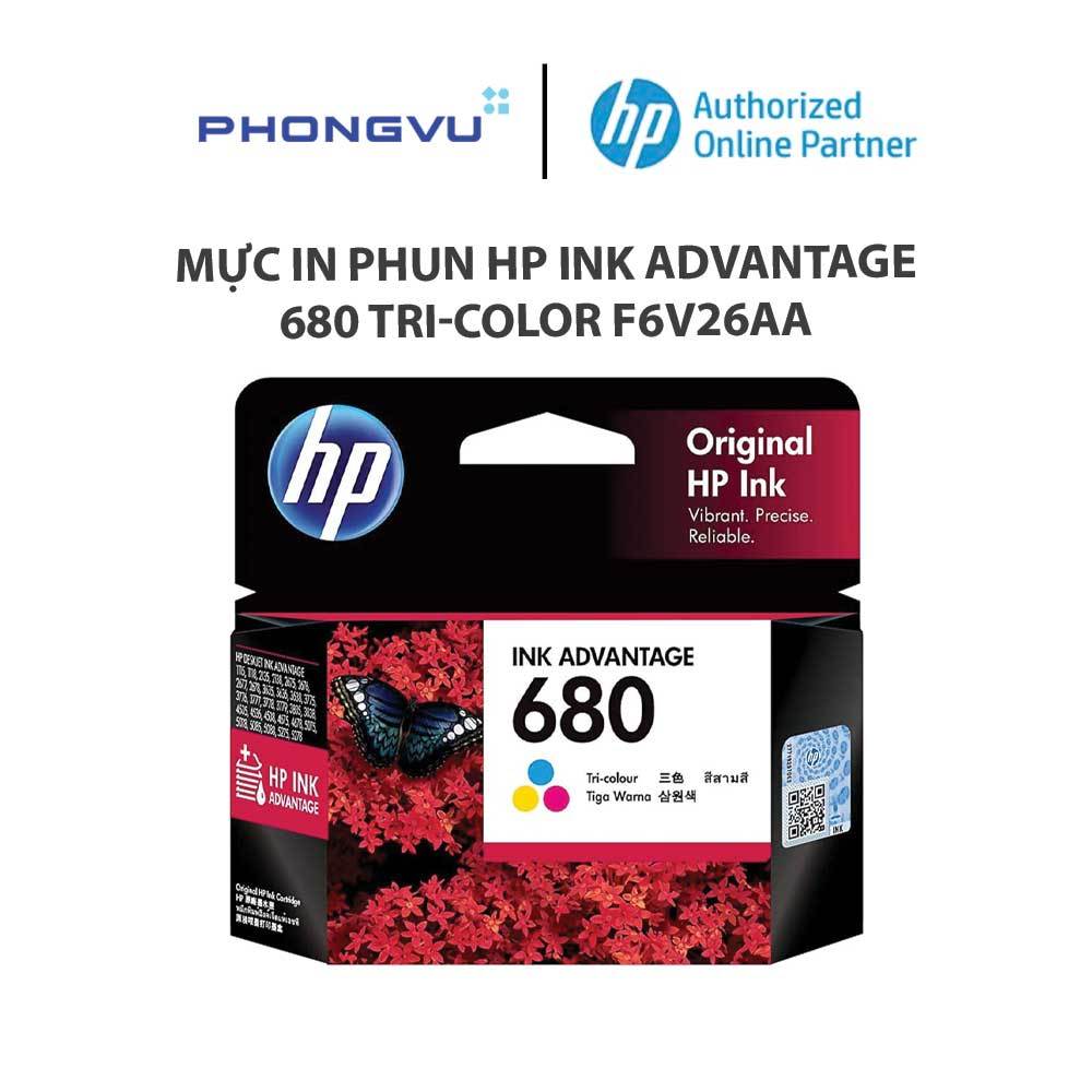 [Nhập ELHPP giảm 20% tối đa 500K] Mực in phun HP Ink Advantage 680 Tri ...