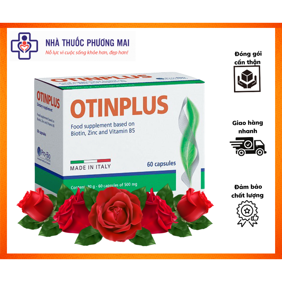 [TP BVSK]Viên uống Otinplus bổ sung Vitamin B5, Kẽm và Biotin giúp giảm ...