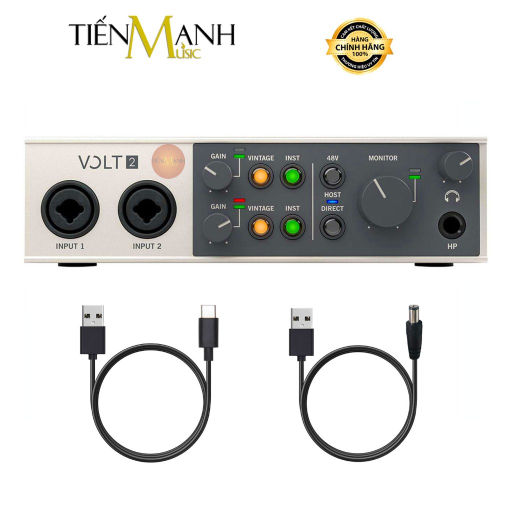 [Chính Hãng] Sound Card Thu Âm Thanh Universal Audio UA Volt 2 - USB Audio SoundCard Interface ...