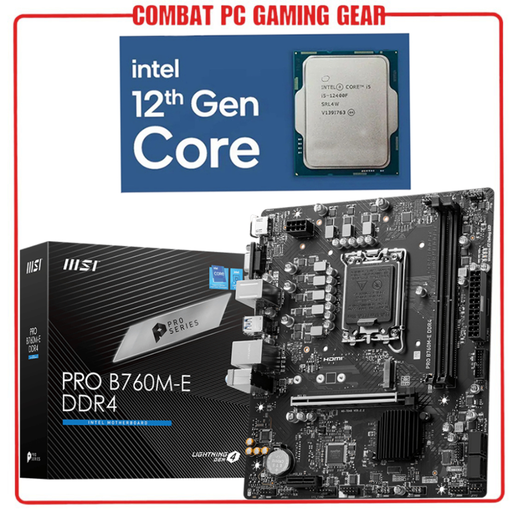 [HOT] Bộ Vi Xử Lý CPU Intel Core i5 12400/12400F Tray New Không Fan | Combo CPU + Mainboard ...