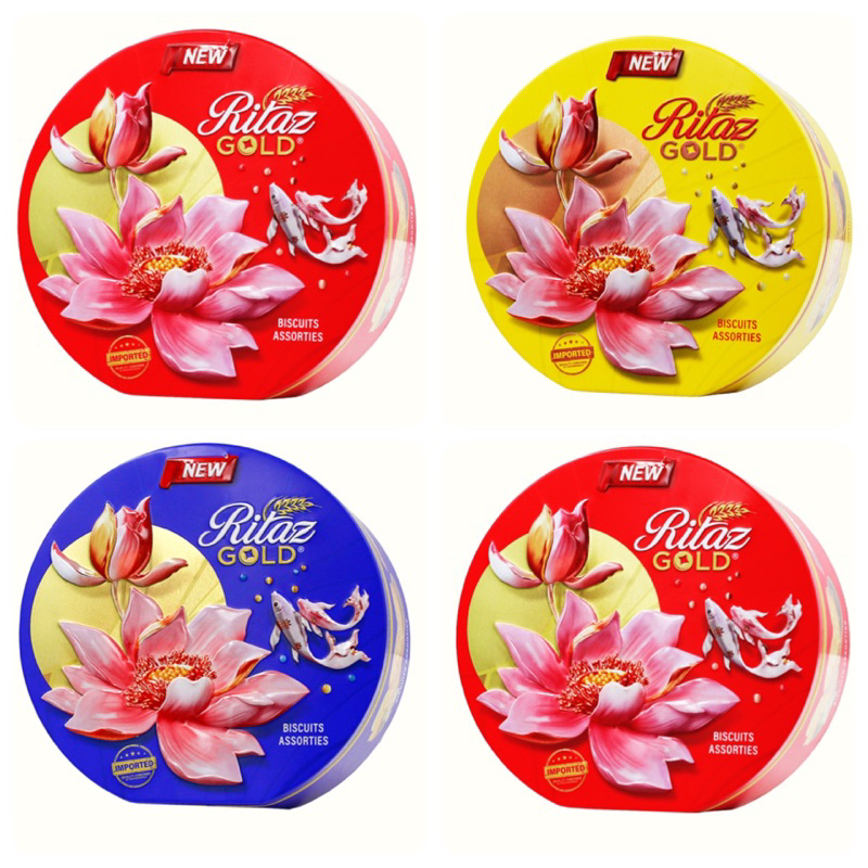 BÁNH QUY THẬP CẨM RITAZ GOLD HỘP THIẾC 120G/ RITAZ GOLD BISCUITS ...