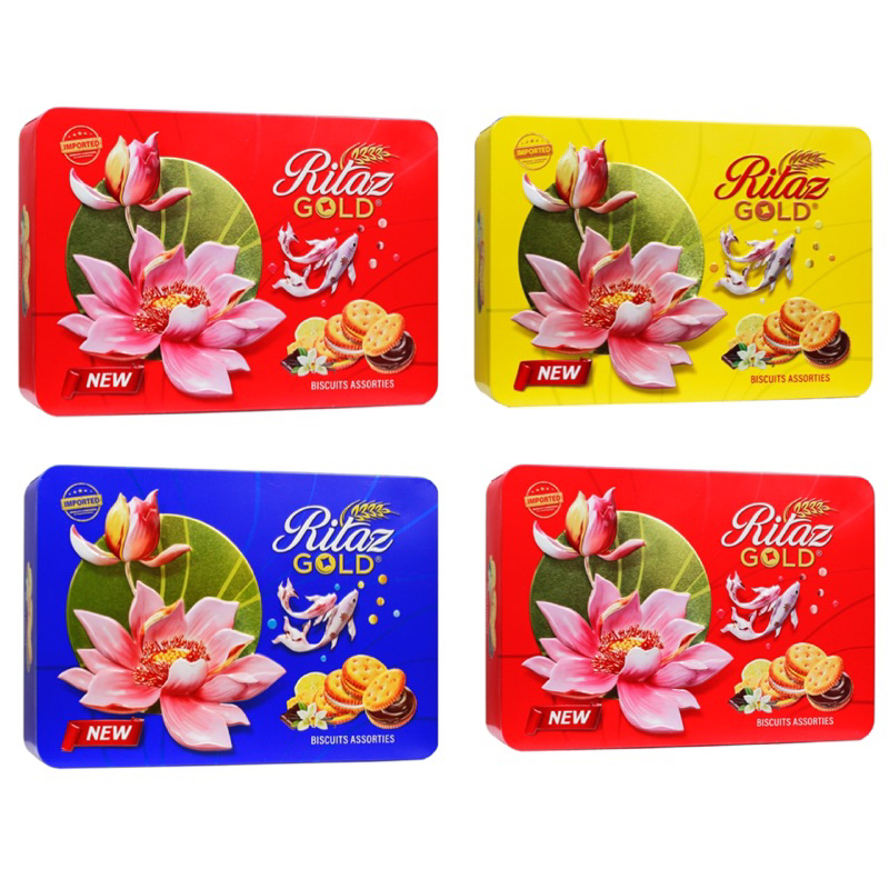 BÁNH QUY THẬP CẨM RITAZ GOLD HỘP THIẾC 165G/ RITAZ GOLD BISCUITS ...