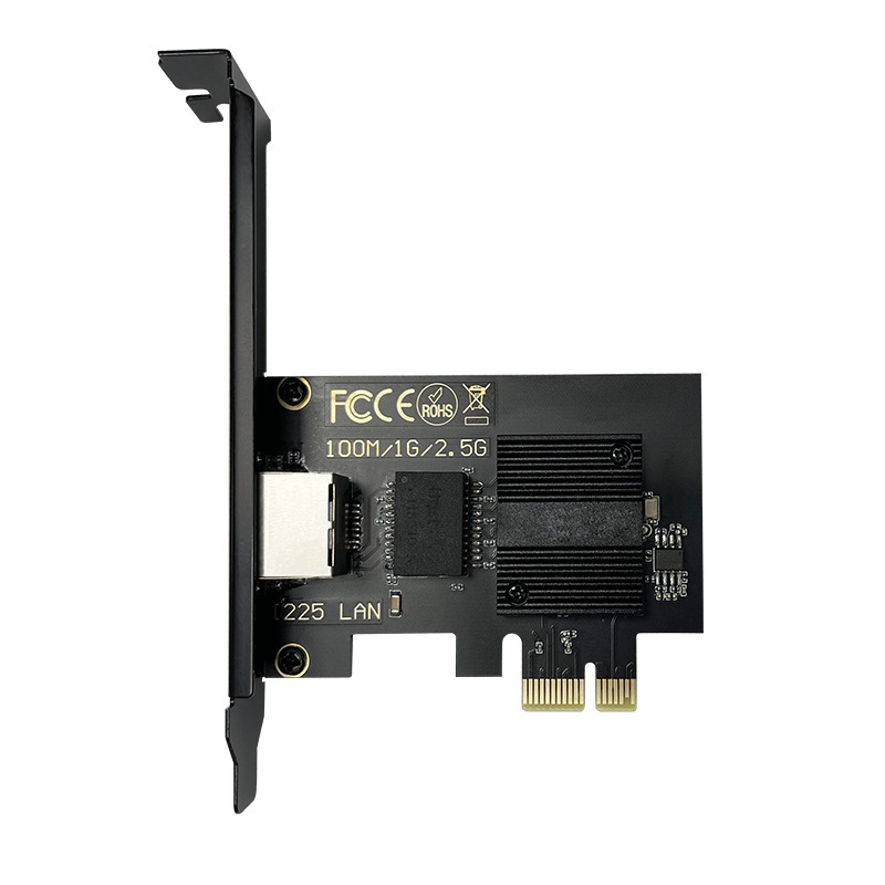 Card Mạng Ethernet PCI-E 2.5G RTL8125B , i225 , i226 10 / 100 / 2500Mbps 1Gbps / 2.5Gbps RJ45 ...