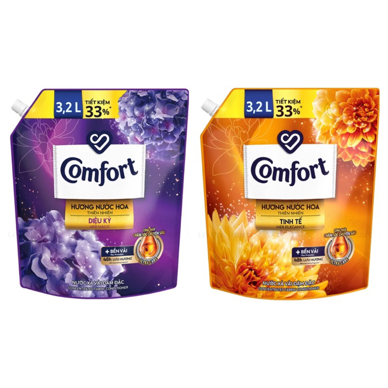 NƯỚC XẢ VẢI COMFORT HƯƠNG NƯỚC HOA THIÊN NHIÊN 3,2L DIỆU KỲ/ TINH TẾ ...