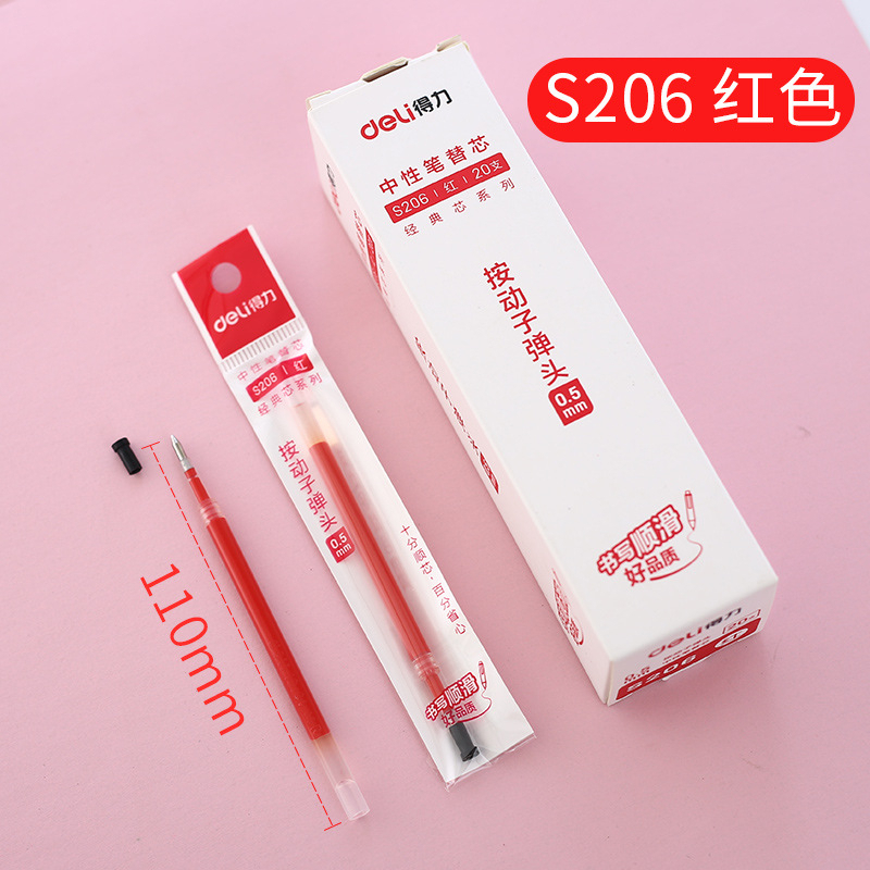 Sỉ Hộp 20 Ruột Bút Gel Deli S206 Ngòi 0.5mm Dùng Thay Cho bút A575 ...