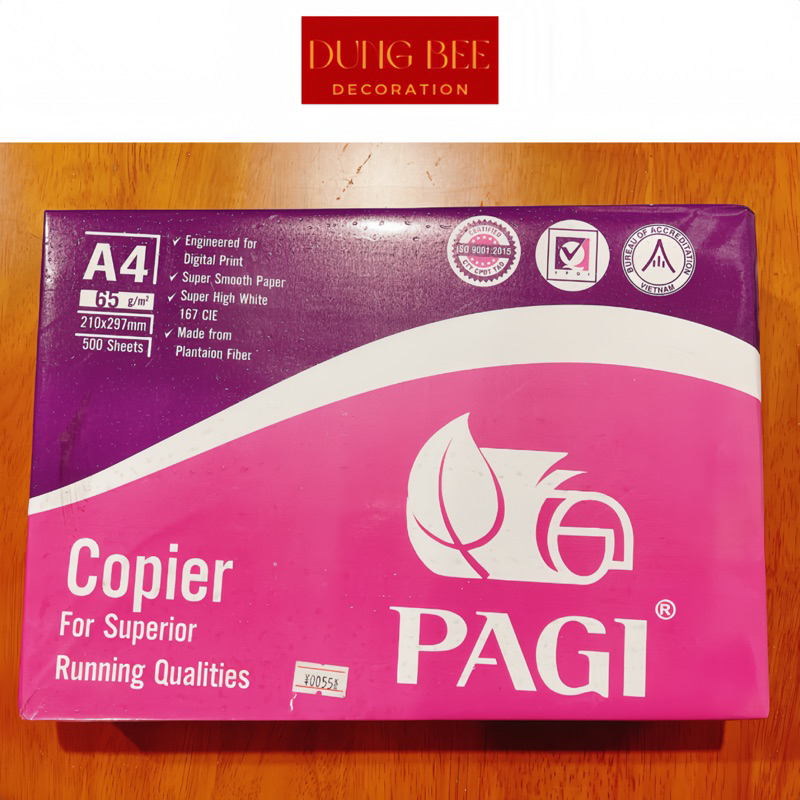 Sỉ Giấy A4 Pagi 500 Tờ Định Lượng 65gsm | Shopee Việt Nam