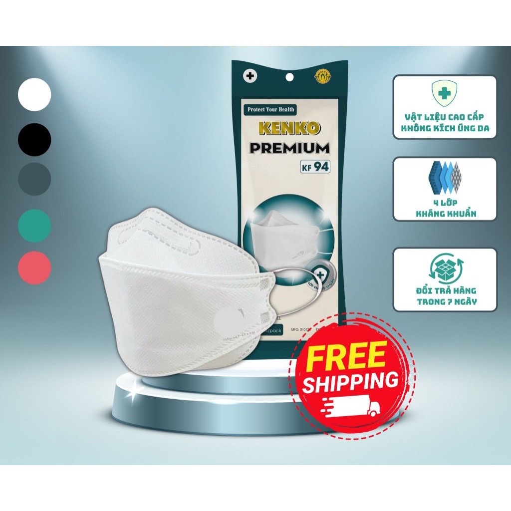 THÙNG 300 CÁI Khẩu Trang KENKO Tiêu Chuẩn Hàn quốc KF94, (30 GÓI = 300 CÁI 1 THÙNG) | Shopee ...
