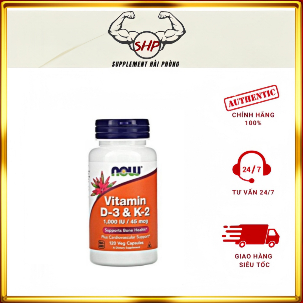 [Giá hủy diệt] [Chính hãng] VITAMIN D3 K2 | Now Vitamin D3 K2 1,000 IU ...