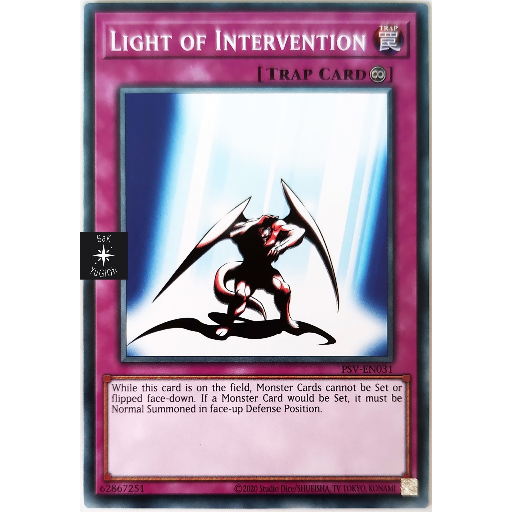 [BaK Yu-Gi-Oh!] [Thẻ Bài Chính Hãng] Light of Intervention |EN| Common ...