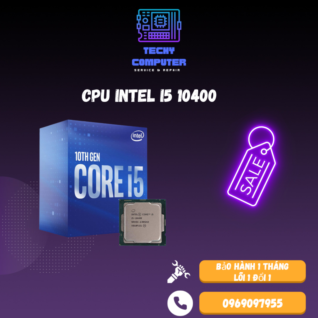 CPU INTEL CORE I5-10400 (2.9GHZ TURBO UP TO 4.3GHZ 6 NHÂN 12 LUỒNG 12MB ...