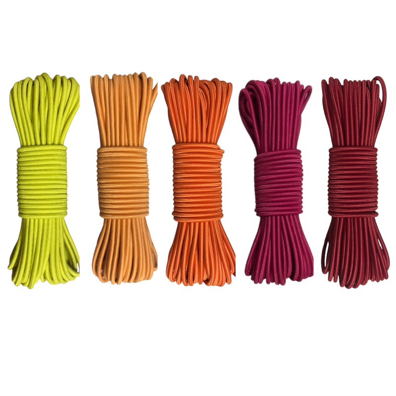 10 mét - Thun 2.7mm tròn đàn hồi 100% chắc tay Ko nhão dùng căng ghế bố, căng lều, cố định đồ ...