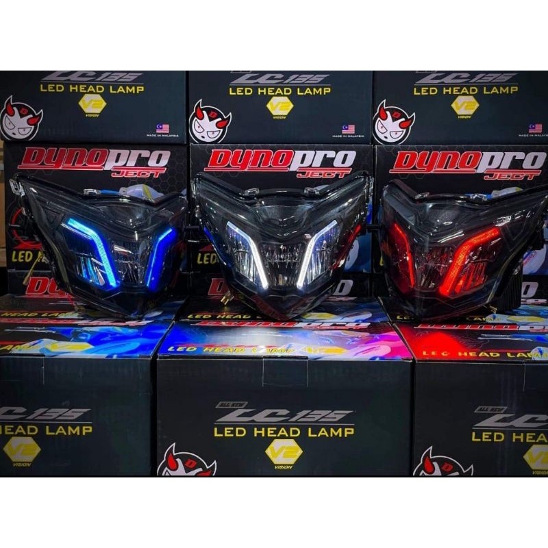 CHÓA TRƯỚC LED DYNO PRO LC 135, EXCITER V4 - V6 NHẬP CHÍNH HÃNG ...