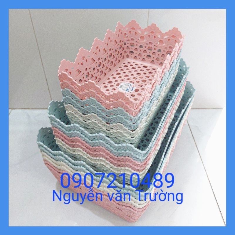 Rổ hoa chữ nhật đựng đồ đa năng nhựa Việt Nhật | Shopee Việt Nam