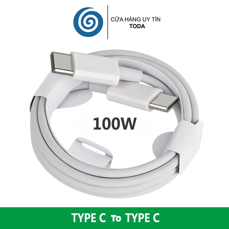 Cáp Sạc Siêu Nhanh Type C to Type C Chip E-Marker Chuẩn PD QC VOOC 100W cho Smartphone / iPad ...
