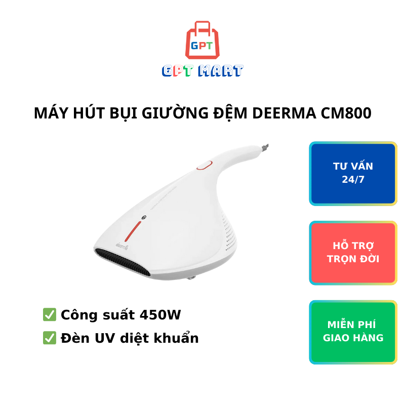 Máy Hút Bụi Giường Đệm Deerma CM800 - Diệt Khuẩn Bằng Tia UV - Bảo Hành ...