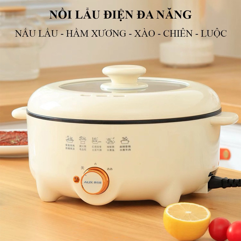 Nồi lẩu điện AUX 5L đa năng, hàng chính hãng | Shopee Việt Nam