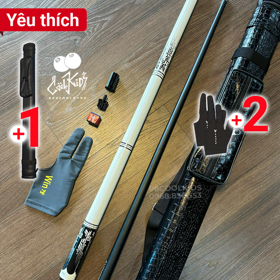 Cơ Bida Lip Sơn Phủ Carbon Preoai - Gậy Bi A Lỗ Màu Trắng | Shopee Việt Nam