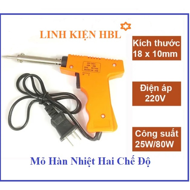Mỏ Hàn Nhiệt Dạng Súng Soldering IRON Hai Chế Độ 25W/80W | Shopee Việt Nam