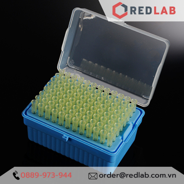 Hộp microtips (đầu típ - côn) vàng 2- 200μl, hãng Biologix code 21-0200 (tiệt trùng hộp 96 cái ...