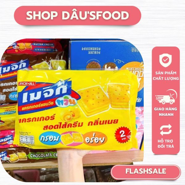 Bánh MAGIC CRACKER SANDWICH JACK&JILL Thái lan 360g | Shopee Việt Nam