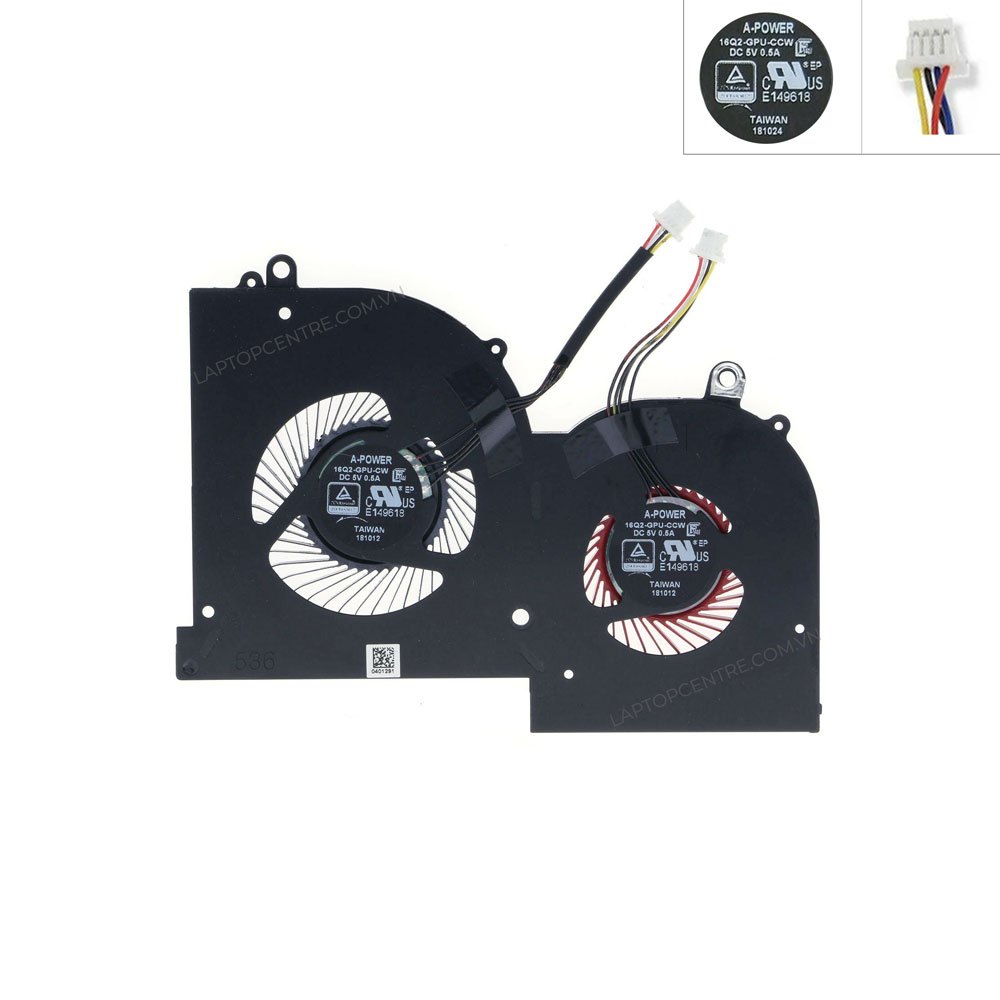 Quạt MSI GS65 16Q2-GPU-CW BS5005HS-U3N GPU Tương thích GS65VR MS-16Q2 ...