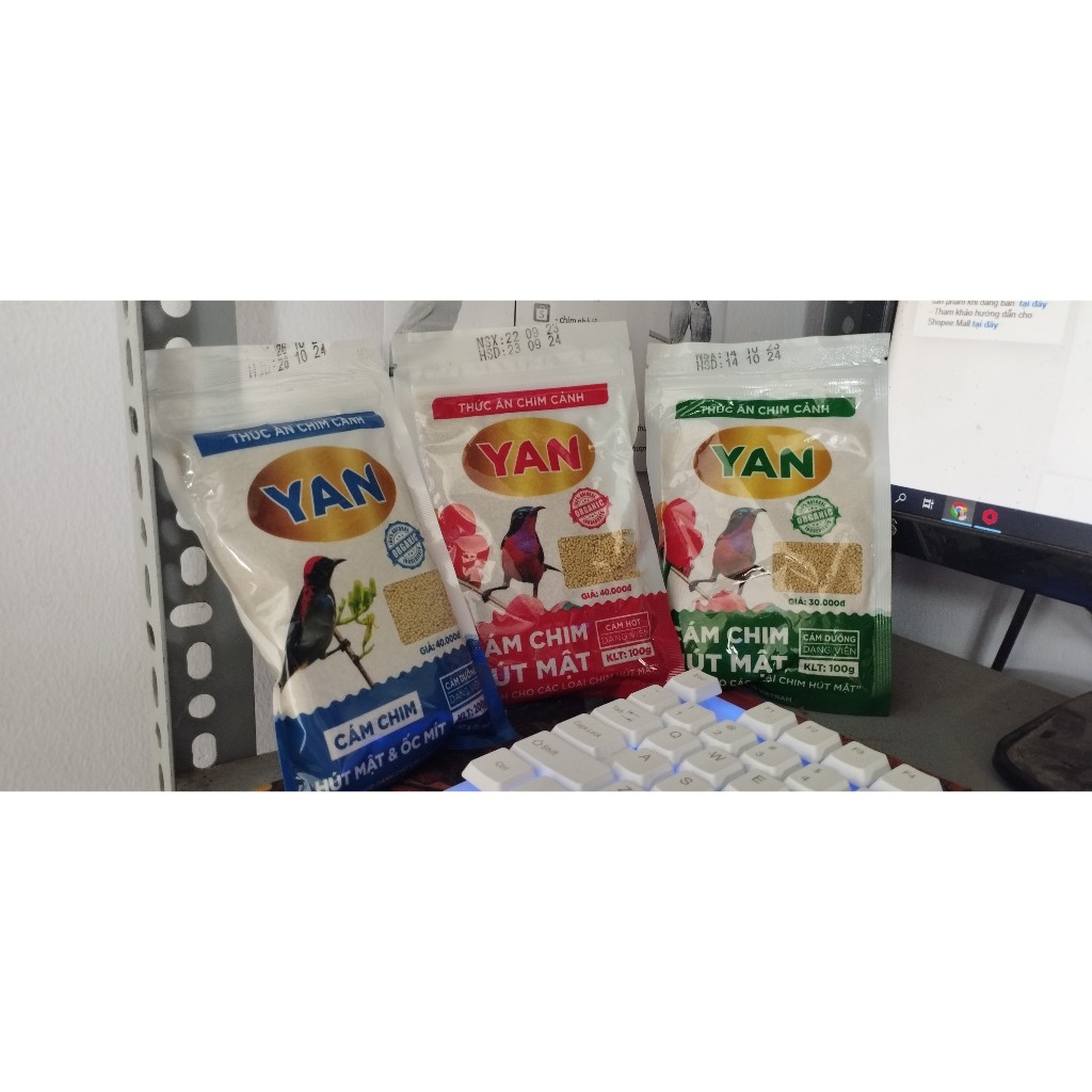 combo 10 gói cám yan danh cho chim hút mật, ốc mít | Shopee Việt Nam