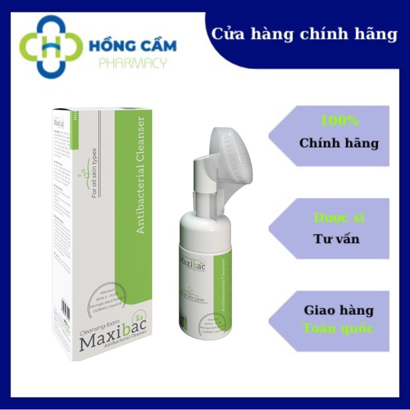 Sữa rửa mặt tạo bọt Maxibac pH5.5 chai 100ml | Shopee Việt Nam