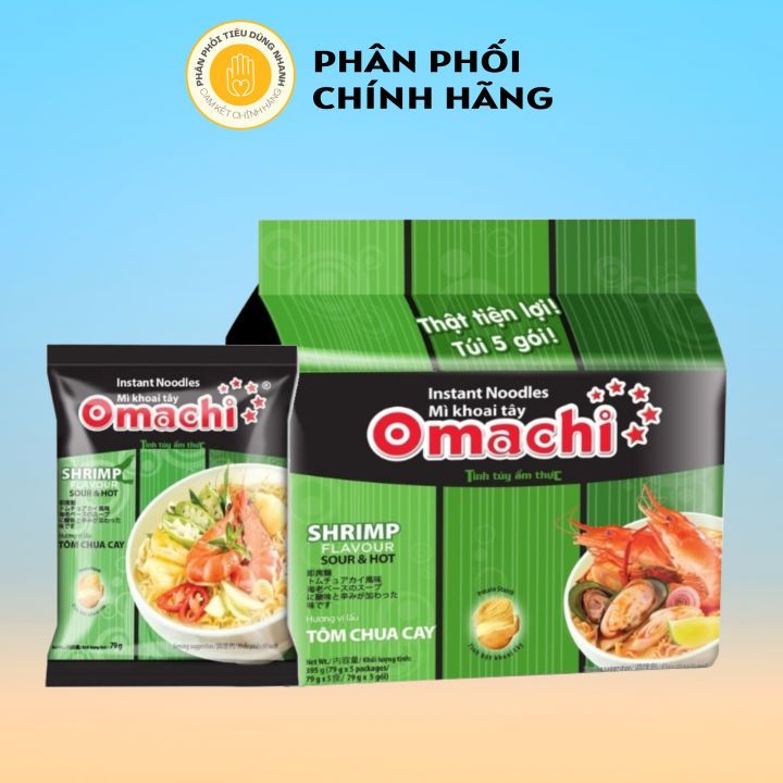 Combo 5 gói mì Omachi vị chua cay sợi khoai tây hương vị thơm ngon ...