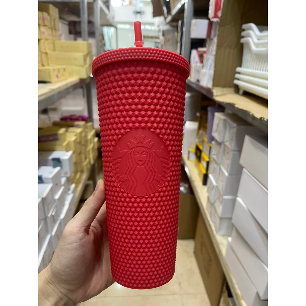 Ly starbucks nhựa sơn lì kèm ống hút 710ml mang đi dễ dàng tiện lợi,ly ...